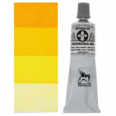 Фарба гравюрна Intaglio Etching Ink Renesans, №12 Жовтий глибокий, 60 мл