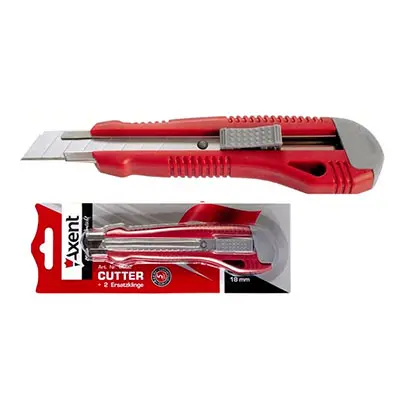 Ніж канцелярський Axent, 18 мм, в блістері + 2 леза